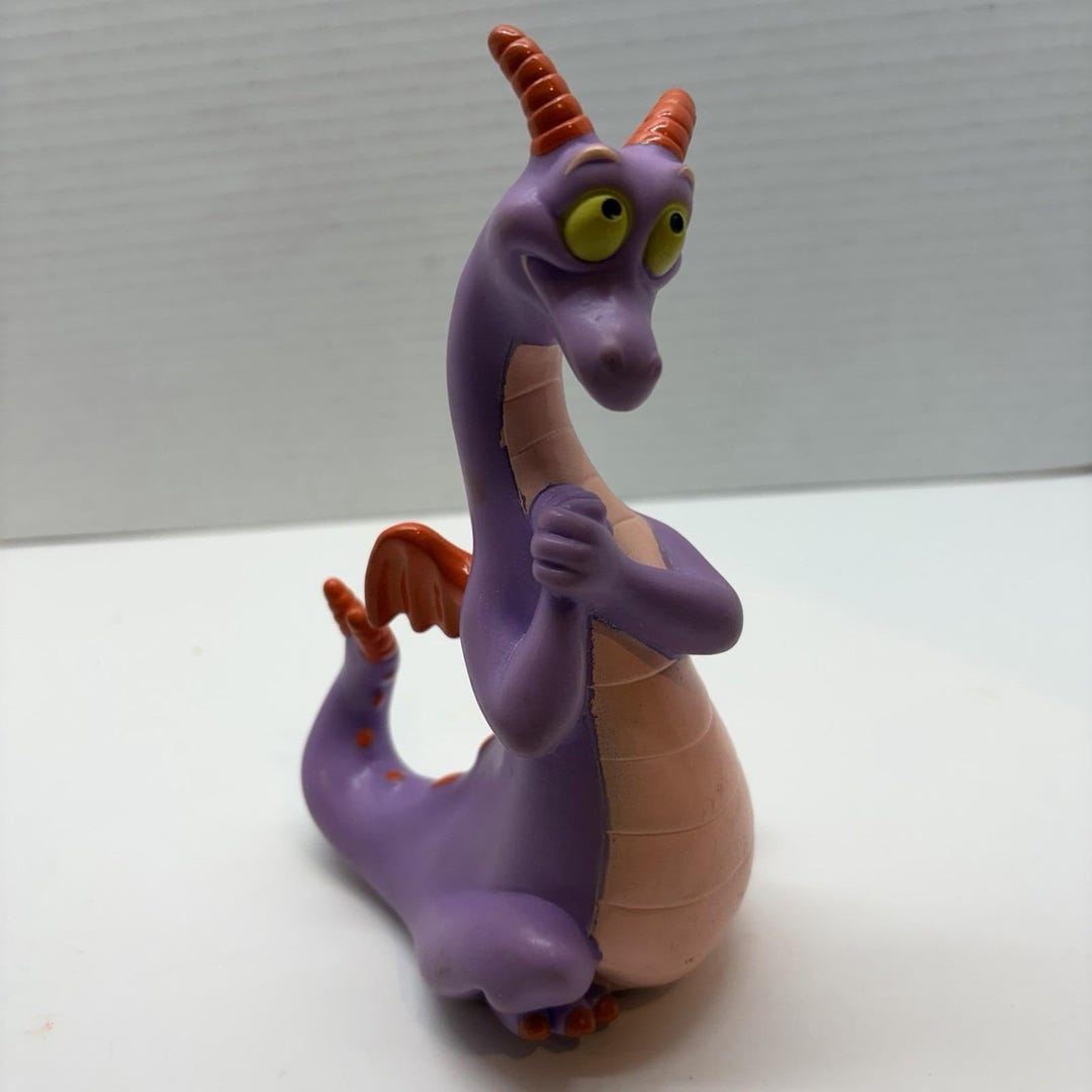 VTG 1982 7" Disney World Epcot Rubber Figment Dragon Statue Figure ...