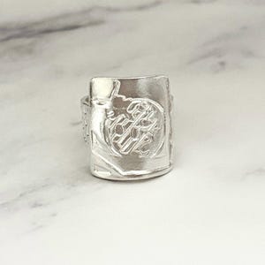 Fine Silver Ladybug Ring, Beautiful .999 Silver Jewelry Ring Size 6 US ...