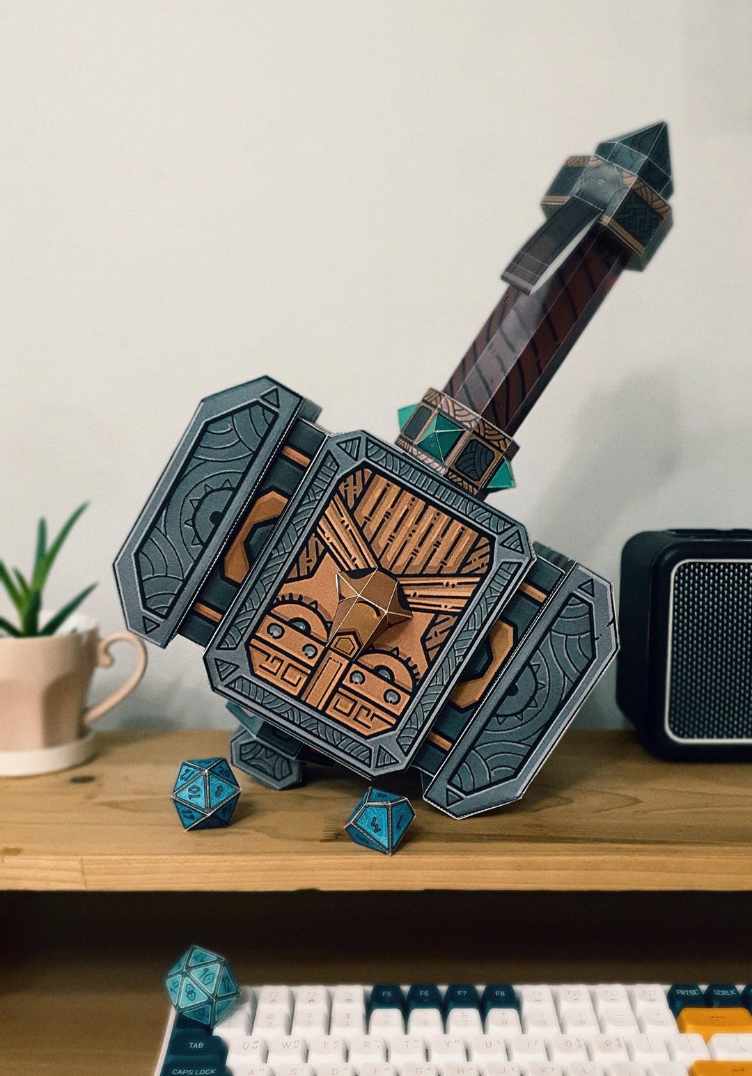 Dwarven Hammer Papercraft Template, Ready to Print PDF for Tabletop ...