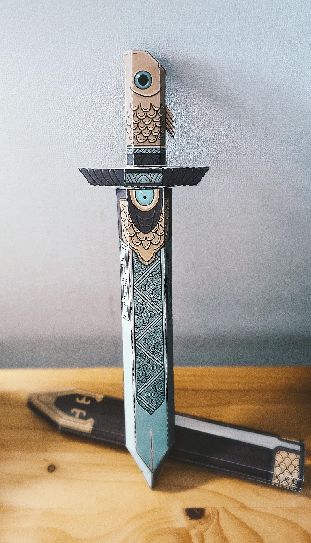 DIY Fantasy Papercraft Sword Template – Printable 3D Paper Weapon ...