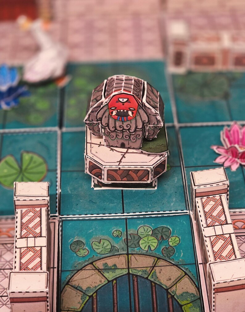 Stone Golem Mini | DND Papercraft Miniature | Korean-inspired Stone ...