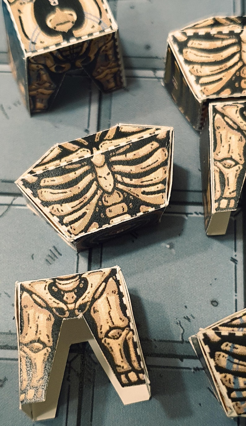 Printable Papercraft Skeleton Miniatures | TTRPG, Dnd (digital Download ...