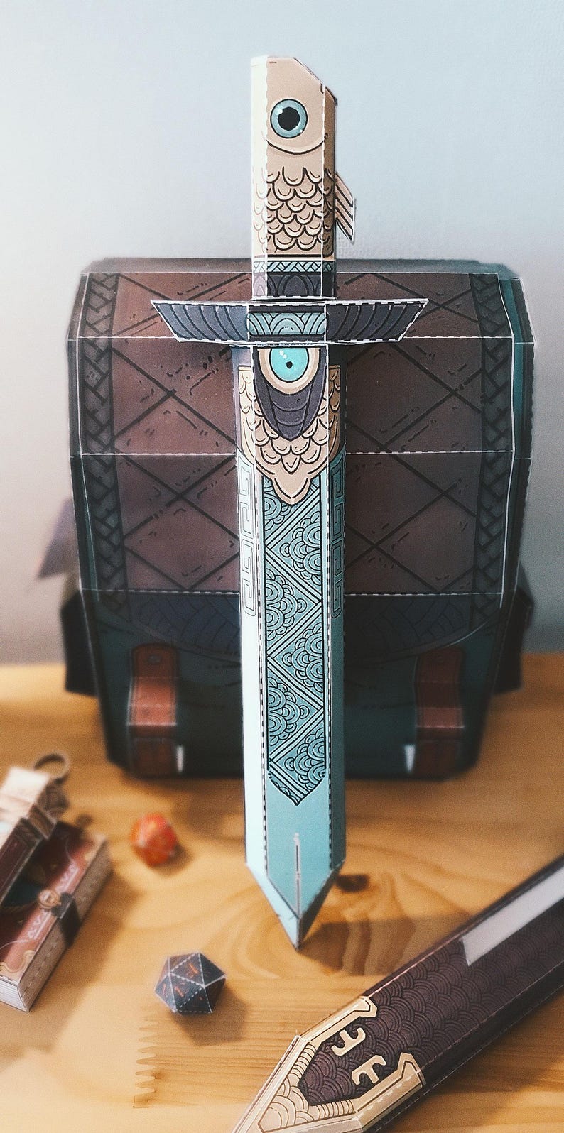 DIY Fantasy Papercraft Sword Template – Printable 3D Paper Weapon ...