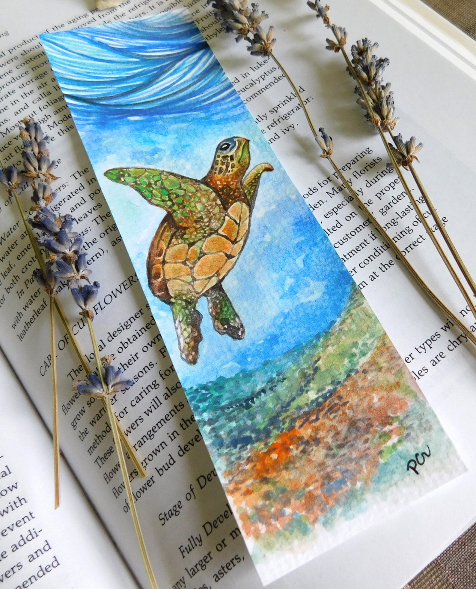 Ocean Animal Whale Sea Turtle Watercolor Printable Bookmarks DIY ...