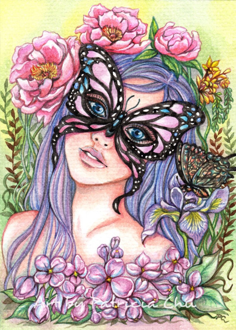 Spring Goddess Fine Art Print Fantasy Fairy Floral Art by | Etsy