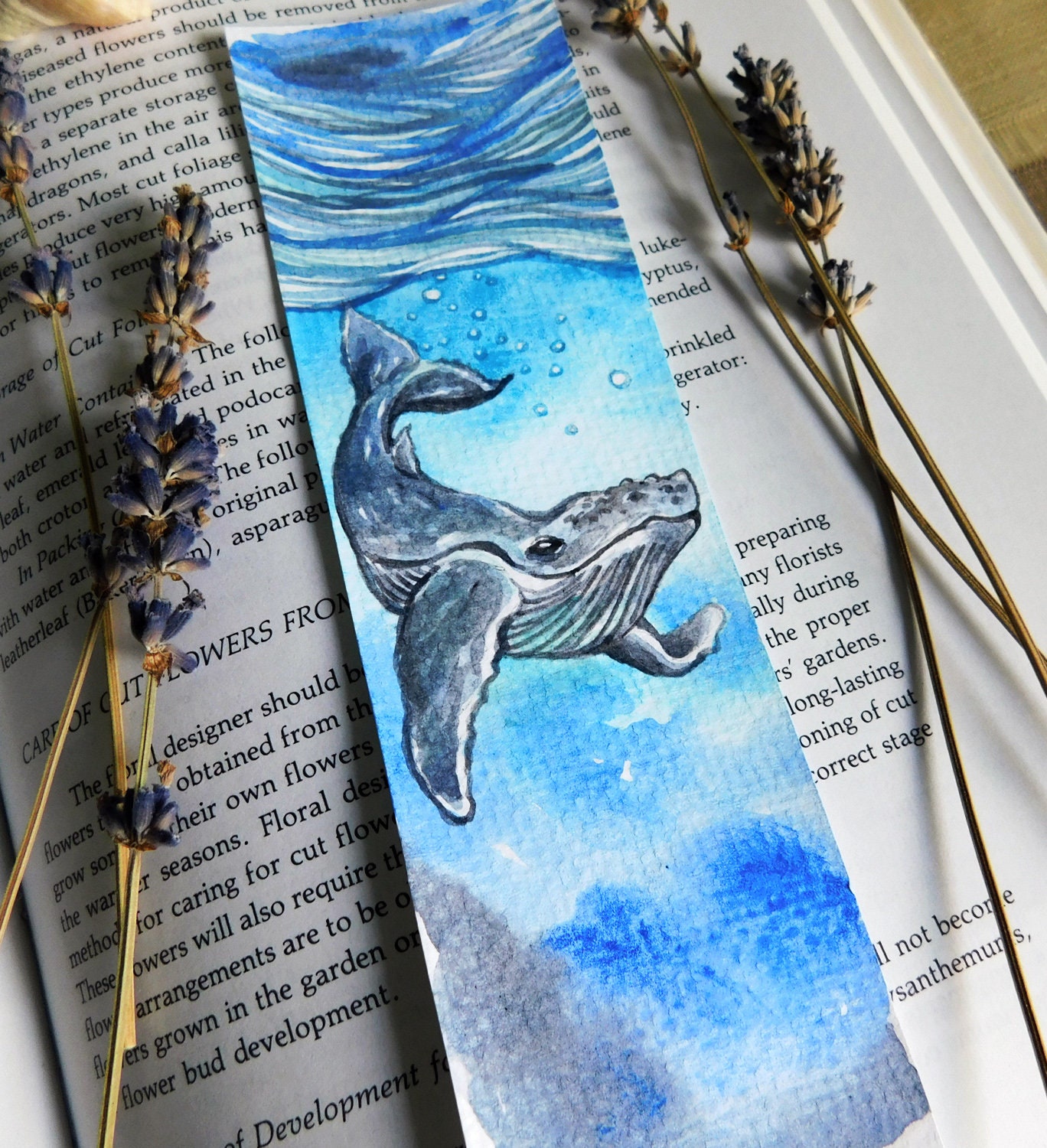 Ocean Animal Whale Sea Turtle Watercolor Printable Bookmarks DIY ...
