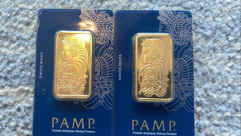 Replica Gold Bar! 1oz Gold Bar- Not Real Gold. AA Quality! With QR Code ...