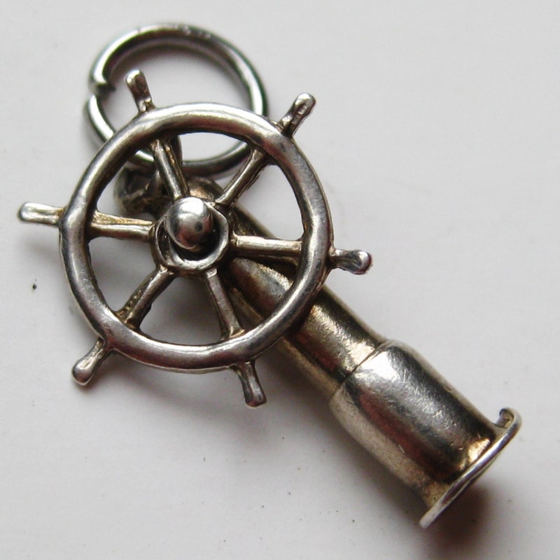 Ship Wheel Charm - Etsy