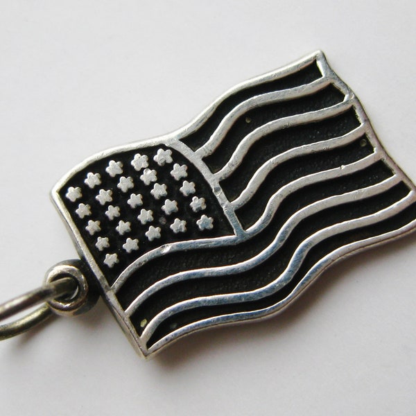 American Flag Charm - Etsy
