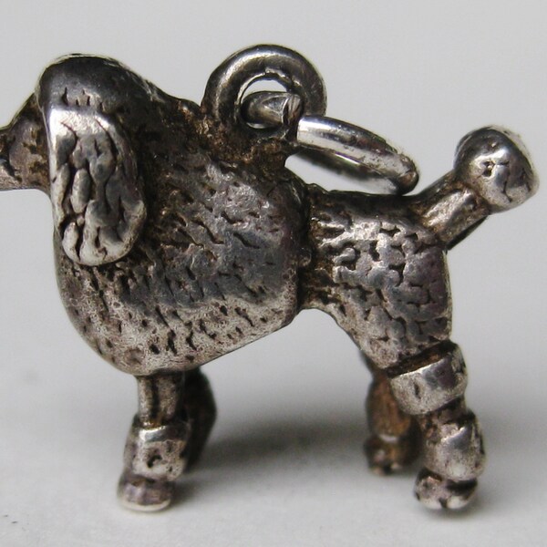 Silver Poodle Charm - Etsy