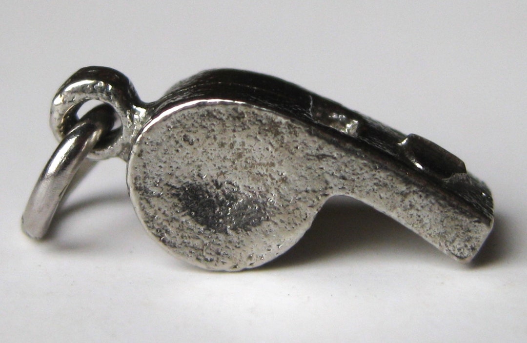 Vintage 50s Sterling Silver Miniature Whistle Bracelet Charm - Etsy