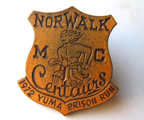 Vintage 1972 Norwalk Centaurs Motorcycle Club Yuma Pr… - Gem