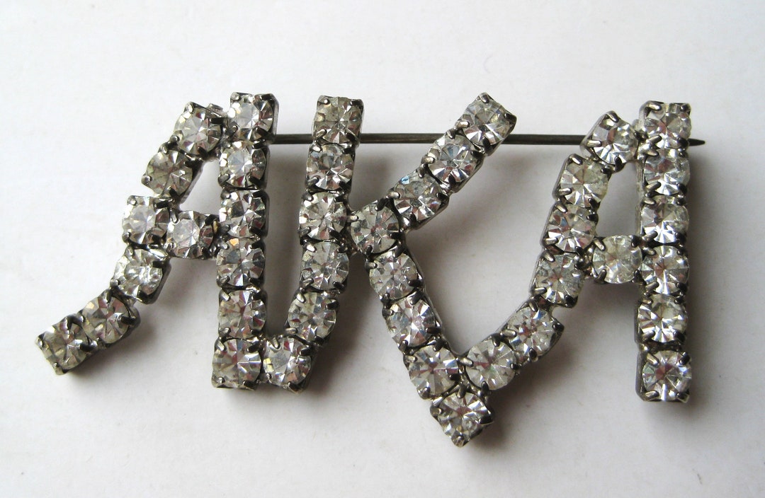 Vintage AKA Alpha Kappa Alpha Rhinestone Sorority Sister - Etsy