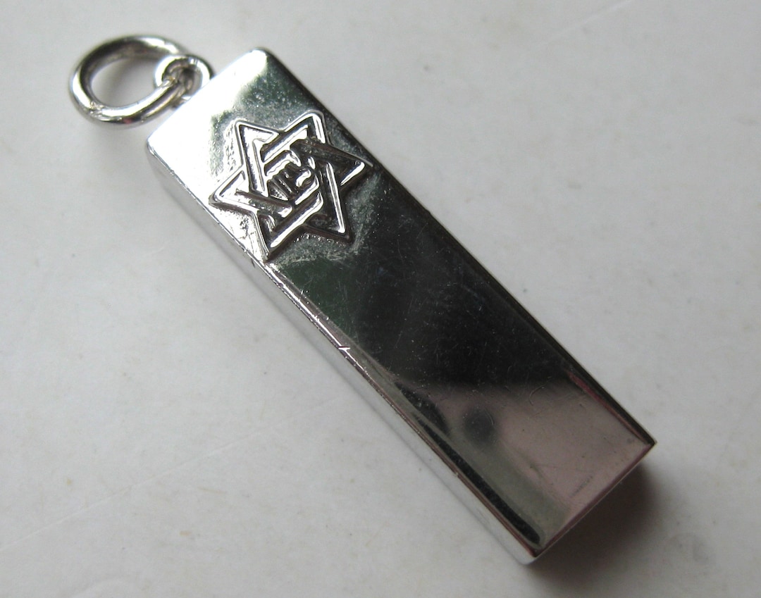 Vintage Sterling Silver Jewish Judaica Mezuzah Prayer Charm Necklace ...