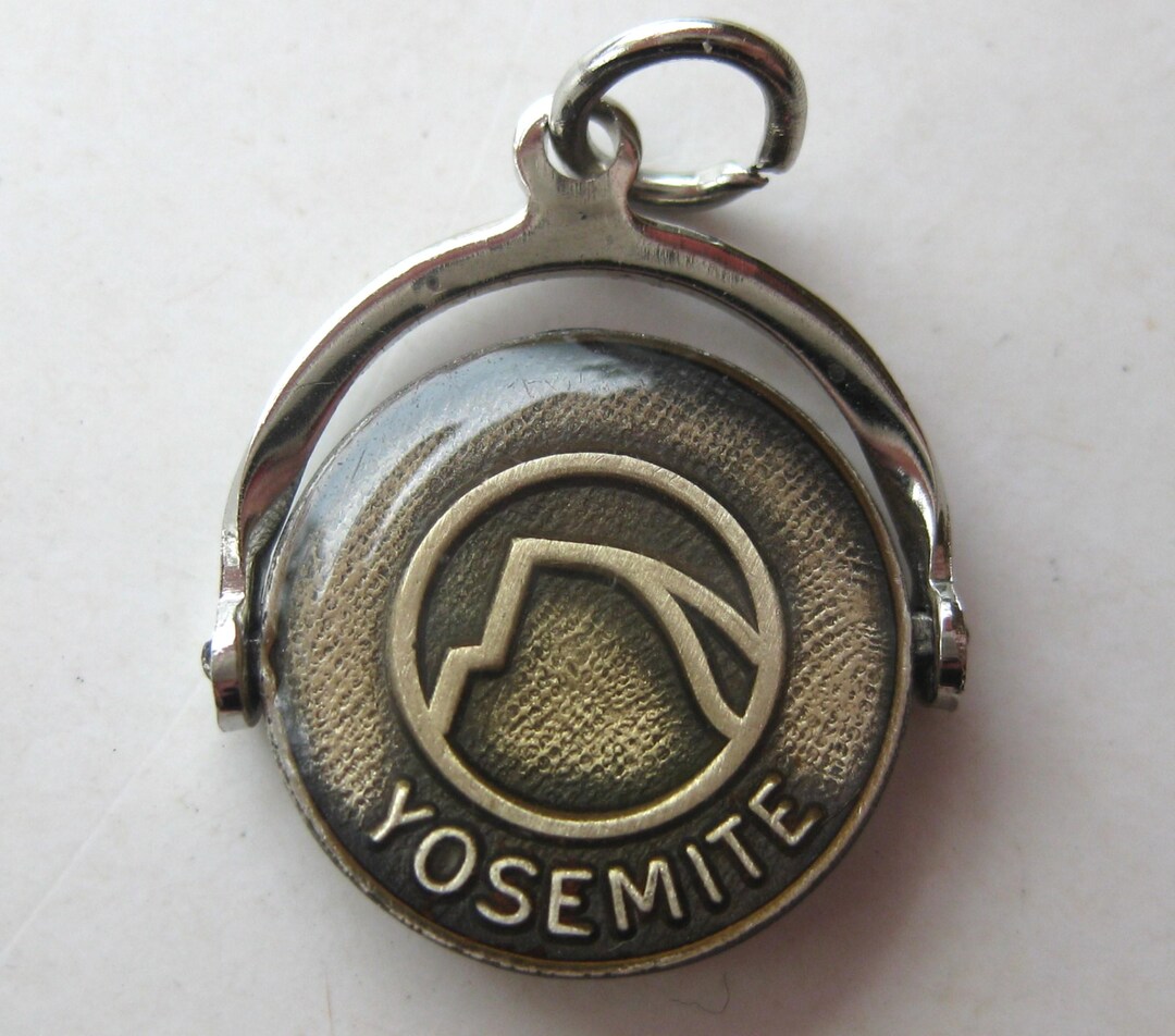 Yosemite Half Dome Vintage Charm Sterling Silver Enamel National Park ...