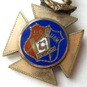 Jr OUAM Fraternal Order United American Mechanics Skull & Cross Pocket ...