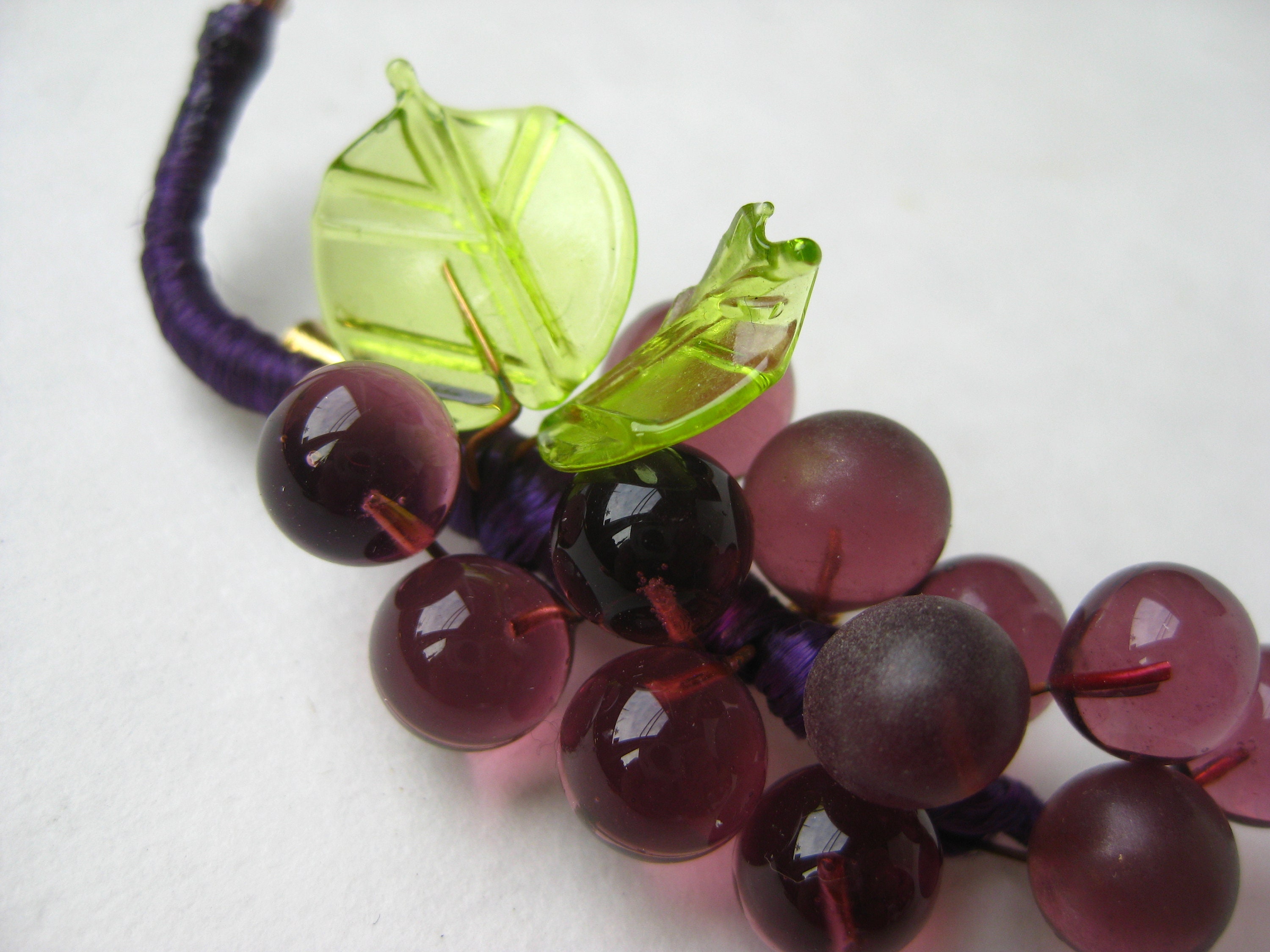 Glass Bead Grape Clusters