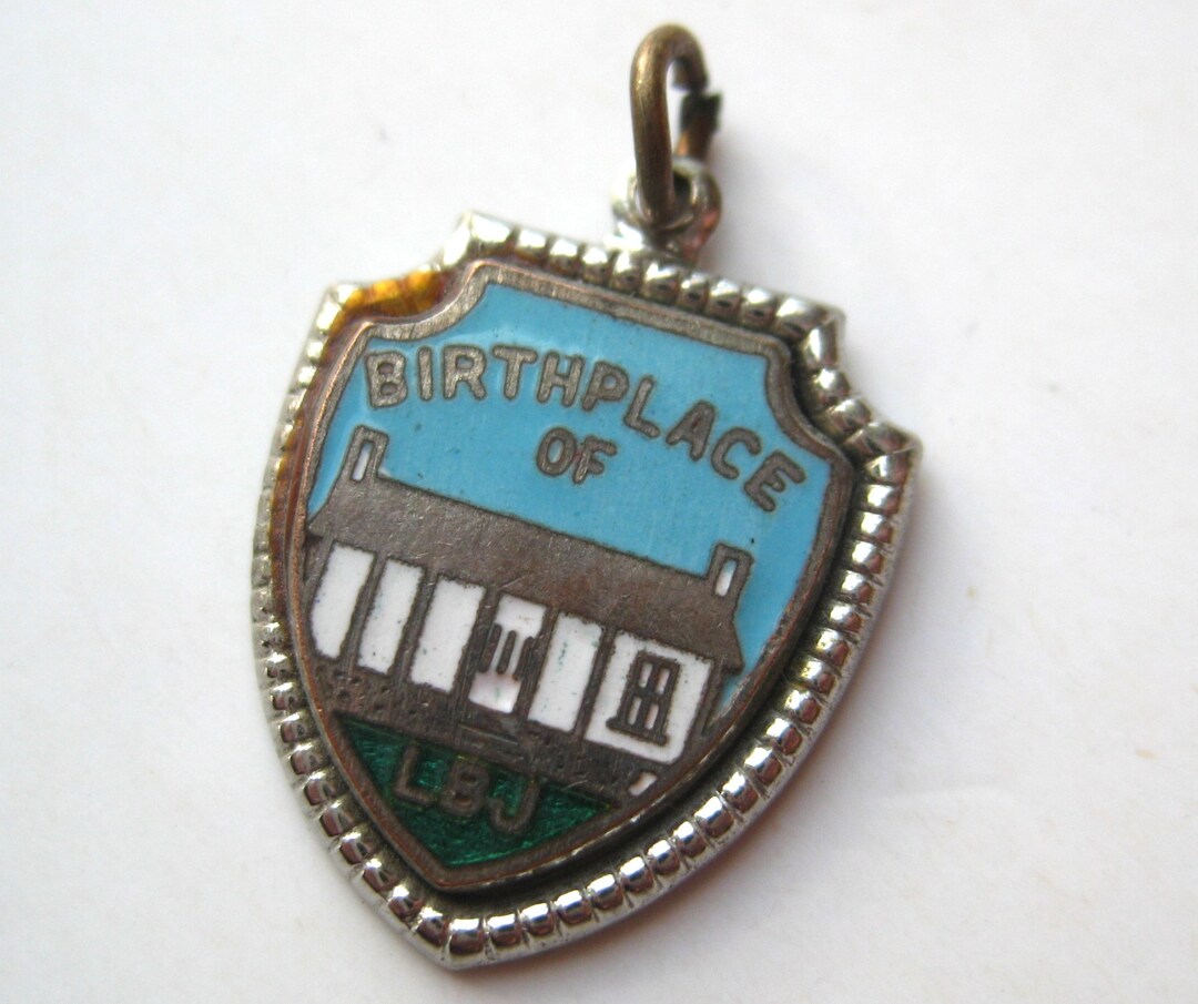 Vintage Sterling Silver Charm Birthplace of LBJ National Park Texas ...