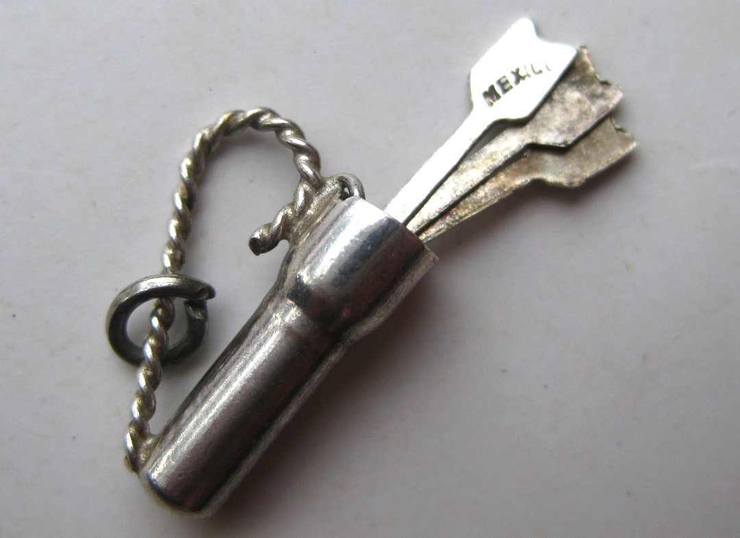 Vintage Sterling Silver Quiver of Arrows Mechanical Bracelet Charm - Etsy