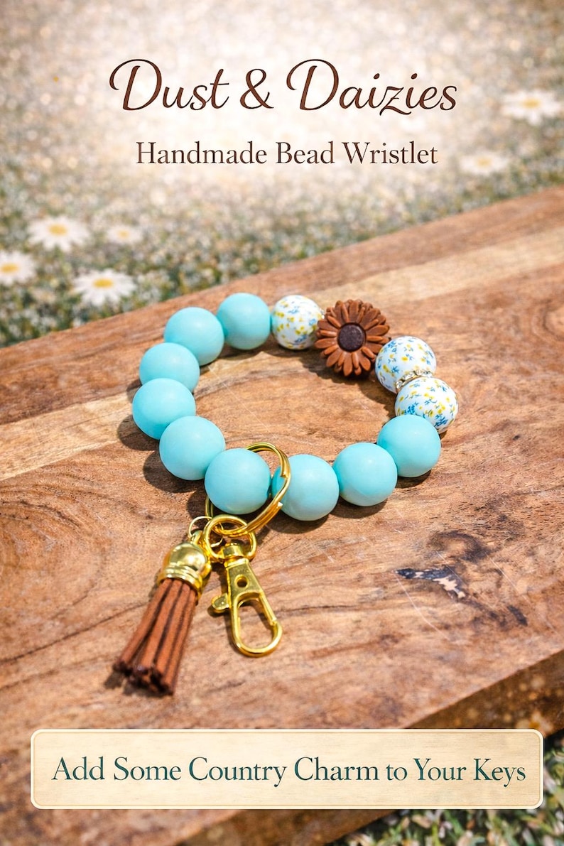 Handmade Silicone Bead Wristlet Keychain | Tassel Keyring - Etsy Australia