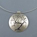 Sterling Silver Cherry Tree Pendant Handmade - Etsy