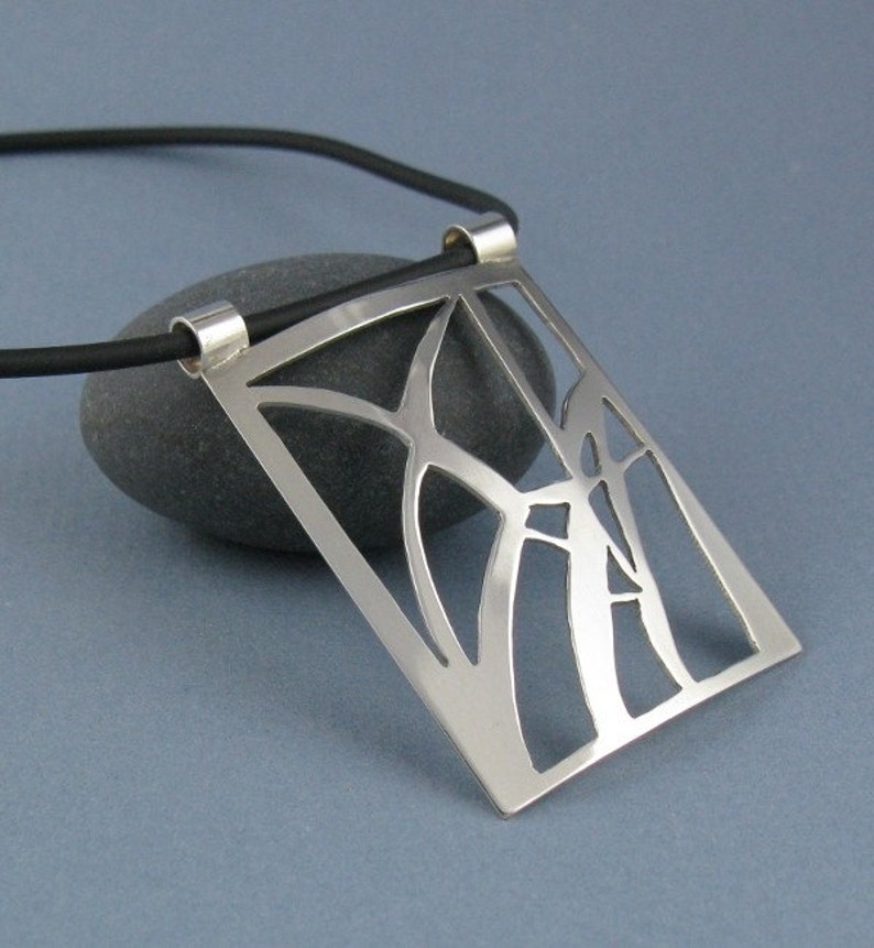 Sterling Silver Reeds Pendant-handmade - Etsy