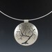 Sterling Silver Cherry Tree Pendant Handmade - Etsy