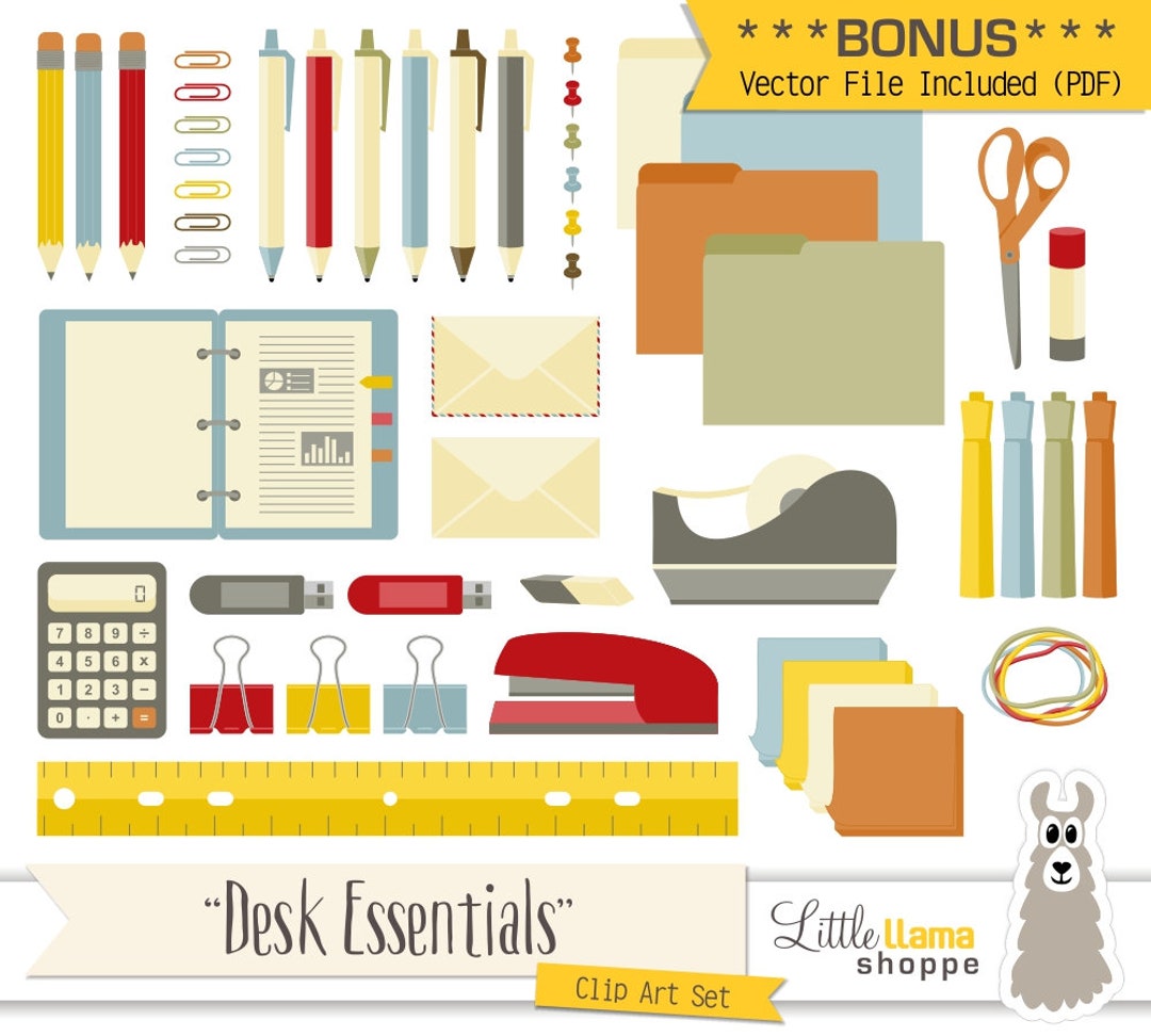 Office Supplies Clipart