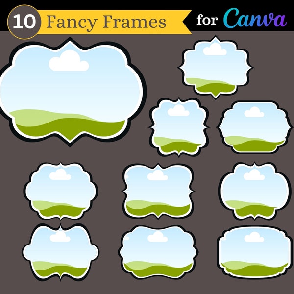Fancy Digital Frames - Etsy