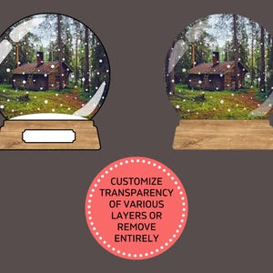 Canva Snow Globe Frames: Drag & Drop Christmas Set (PDF Download) - Etsy
