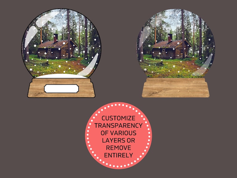 Canva Snow Globe Frames: Drag & Drop Christmas Set (PDF Download) - Etsy