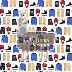 Ice Hockey Digital Pattern Paper | Hockey Surface Patterns | Seamless ...