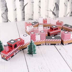 Printable Train Advent Calendar: "the Peppermint Express" (PDF) - Etsy