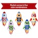 Space Clip Art, Cosmic Astronomy Planets Rockets Astronaut Sun Moon ...