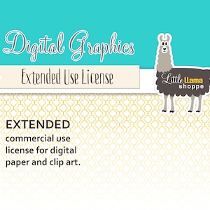 Extended Commercial Use License for Digital Paper Packs and Clip Art ...