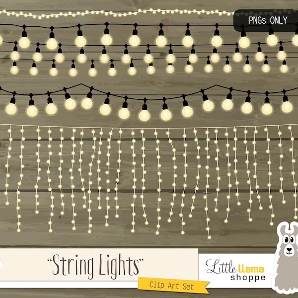Fairy Lights Clipart - Etsy