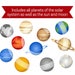 Space Clip Art, Cosmic Astronomy Planets Rockets Astronaut Sun Moon ...