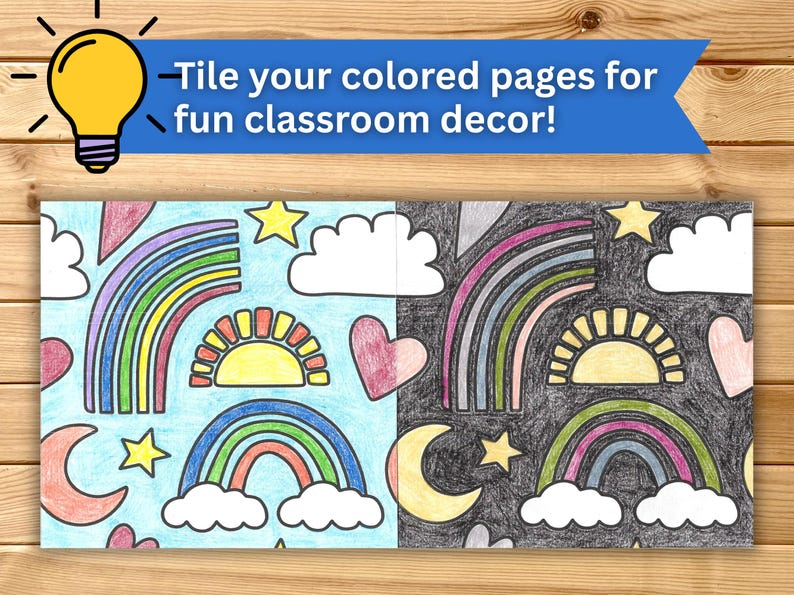 Square Coloring Pages, Seamless Tiling Patterns, Bold Line Art for Kids ...