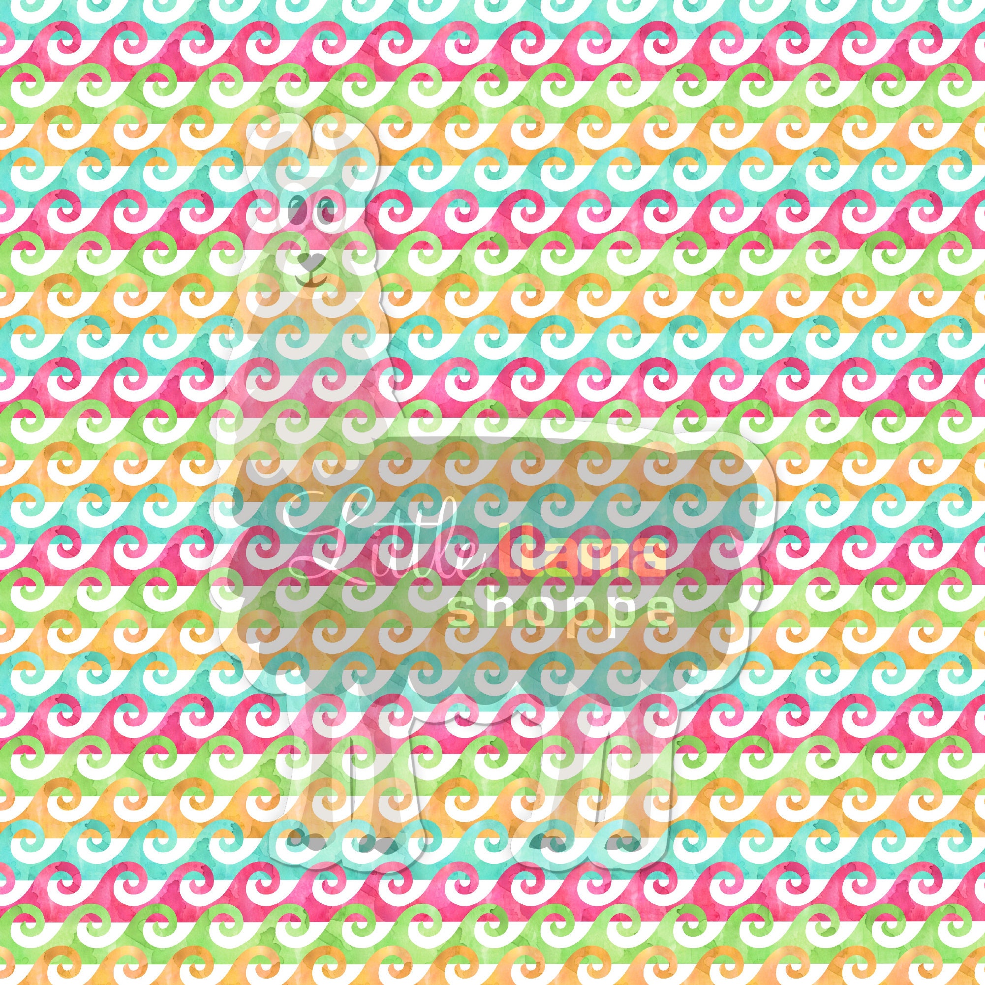 Tropical Fish Digital Paper Watercolor Ocean Digital - Etsy