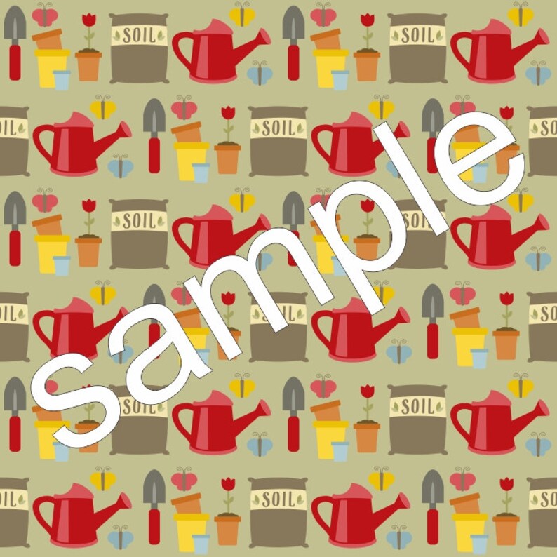 Gardening Digital Paper Garden Digital Scrapbook Paper Pack | Etsy