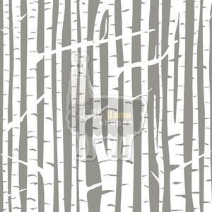 Birch Forest Digital Paper: Seamless Tileable Woods Pattern (digital ...