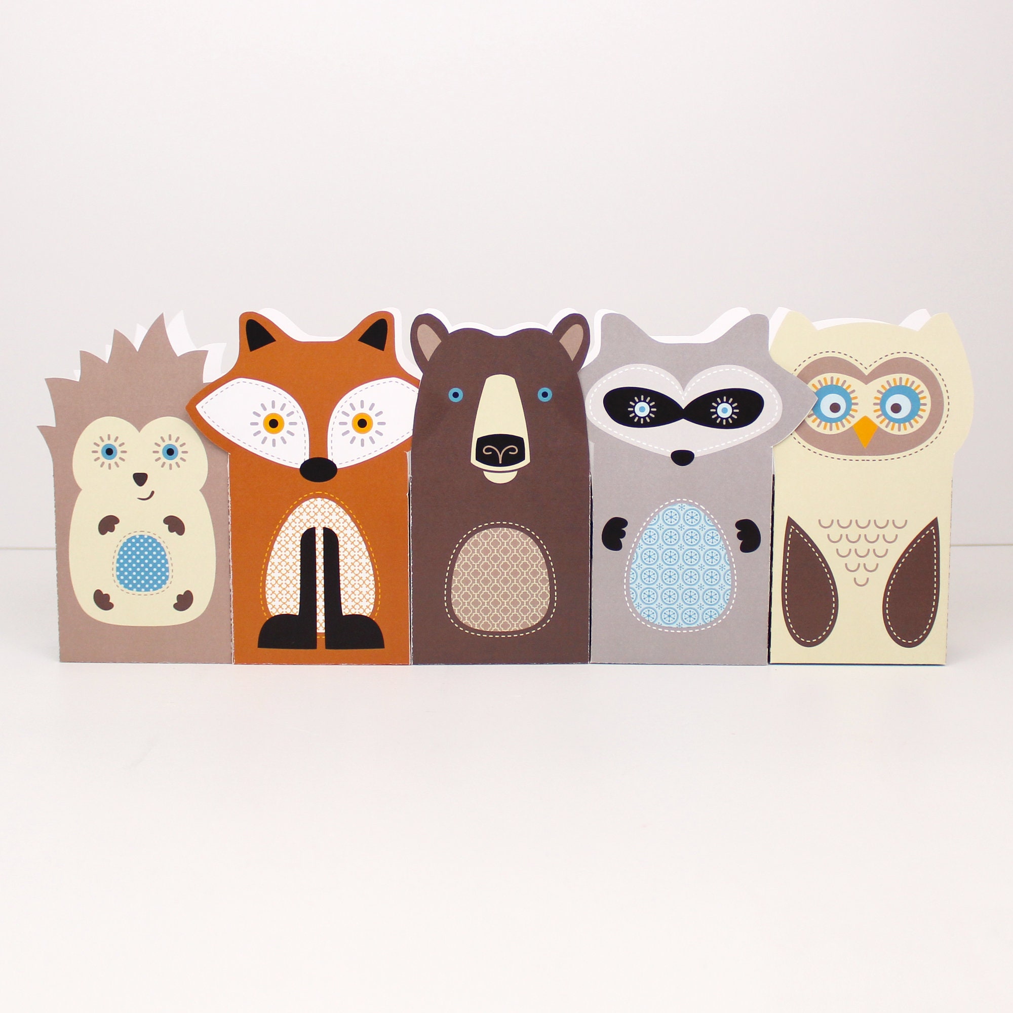 Printable Woodland Favors Forest Party Favour Boxes Fox Owl | Etsy