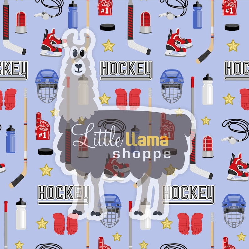 Ice Hockey Digital Pattern Paper | Hockey Surface Patterns | Seamless ...