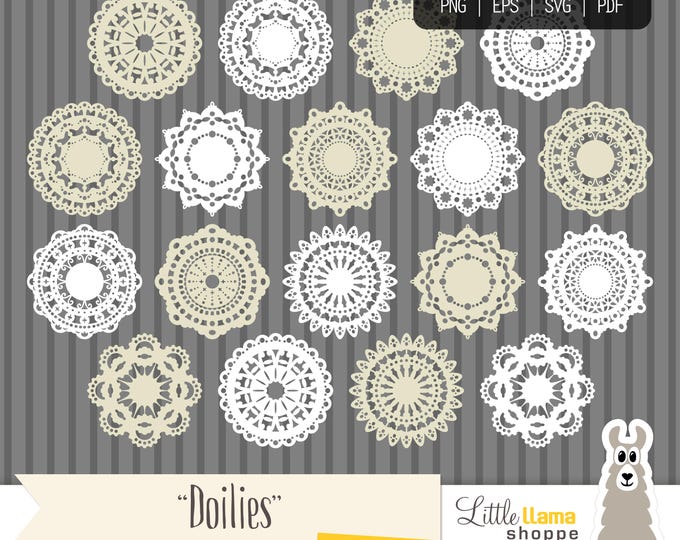 0011 Doily SVG PNG Doilies for Cutting - Etsy Canada