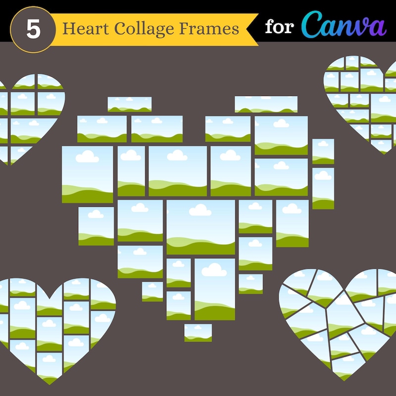 Heart Shaped Picture Frame - Etsy