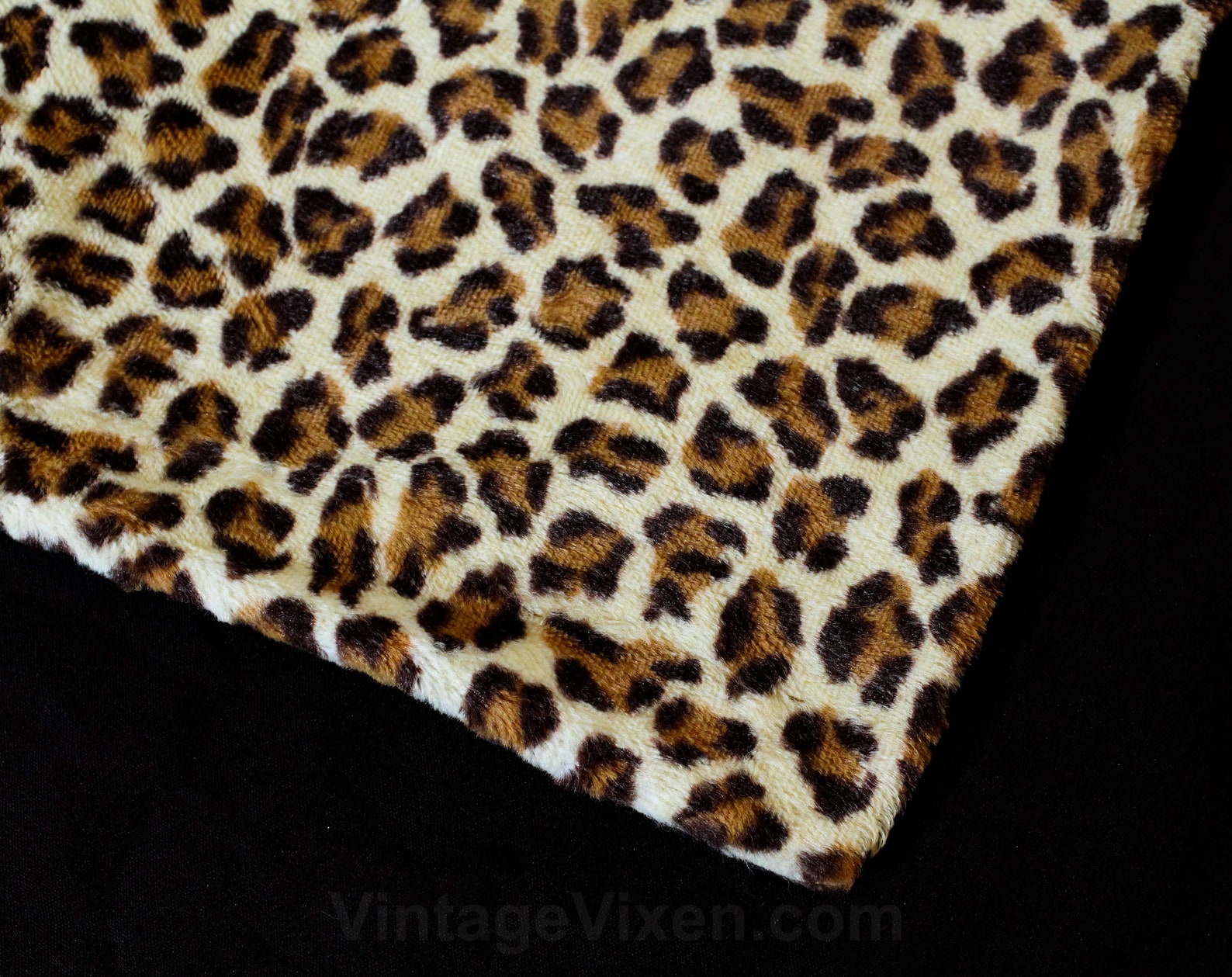 Leopard Faux Fur Fabric Pillow Case 1950s 1960s Bachelorette | Etsy