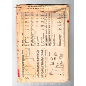 1960s Shirtwaist Dress Sewing Pattern - Ca. 1963 Shirtdress With Button ...