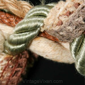 Medium Large Belt Artisan Chic 1980s Knotted Rope Shell | Etsy