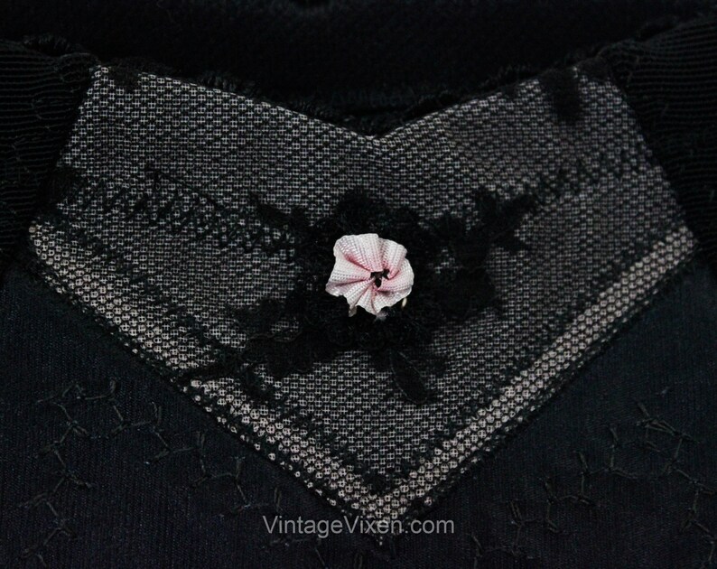 1950s Black Satin Panty Girdle Size Small Sexy 50s Pin Up Etsy
