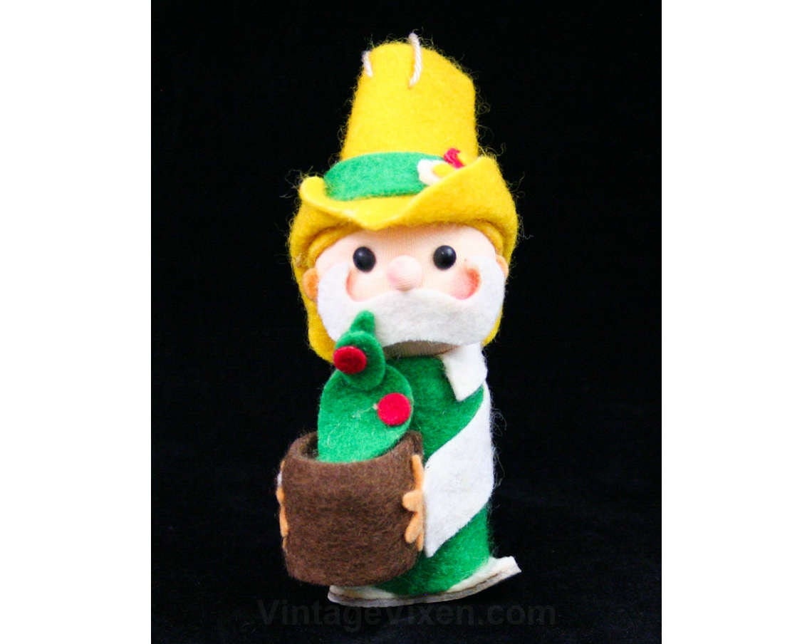 Kitsch 60er Jahre Christbaumschmuck Filz Cowboy mit Kaktus - Etsy.de